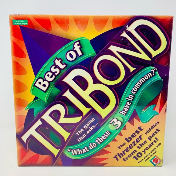 Mattel | Games | Best Of Tribond Board Game | Poshmark